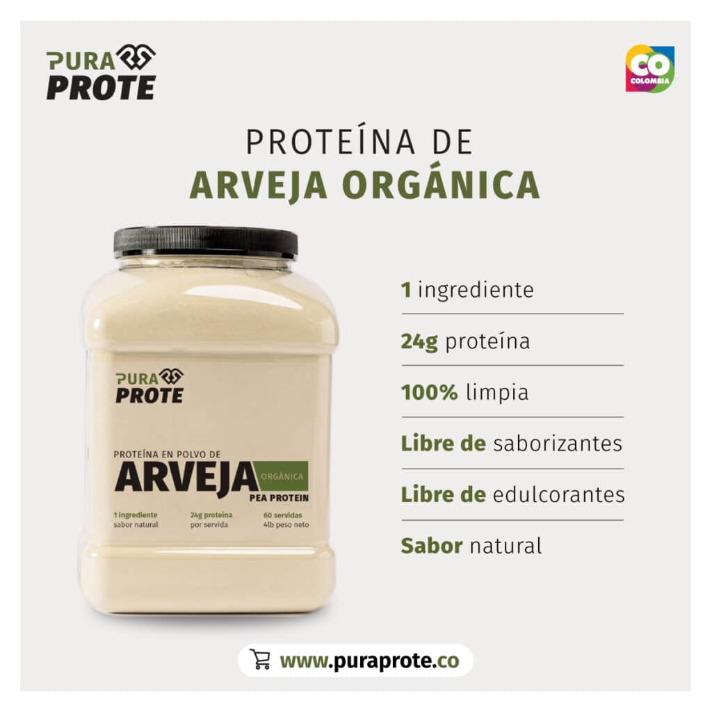 Proteína de Arveja Orgánica » Sin aditivos » Pura Prote Colombia